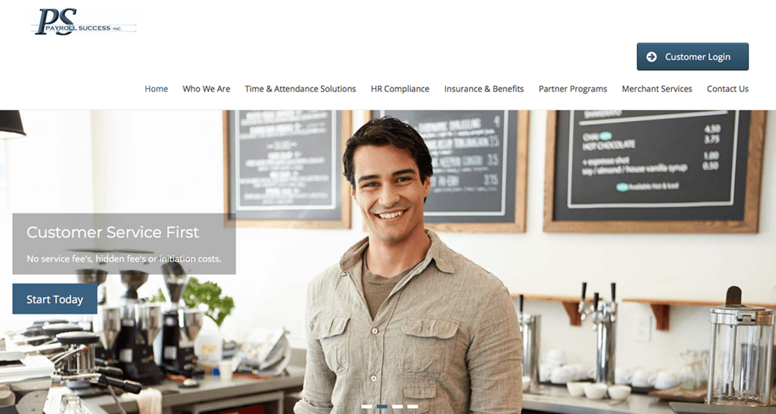 Payroll Success - Website Design - Watch Me Design